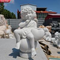 China Custom Life Size Cherub Marble Statue Figure Statue for sale