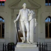China Life Size Marble George Washington Presidential Sculpture for sale