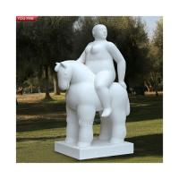 China Outdoor Decoration Marble Fat Lady Statue for Sale for sale