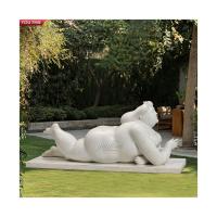 China Outdoor Decoration Marble Fat Lady Statue for Sale for sale