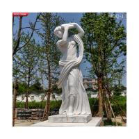 China Outdoor Garden Marble Human Figure Sculpture for sale