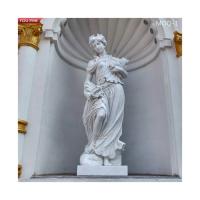 China Custom Life Size Marble Thetis on a Dolphin Statue for sale