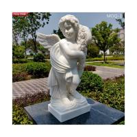 China Outdoor Garden Marble Angel Child Statue Sculpture for sale