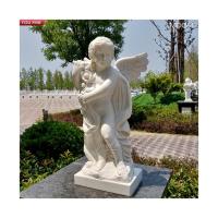 China Outdoor Garden Marble Angel Child Statue Sculpture for sale