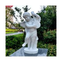 China Outdoor Garden Marble Angel Child Statue Sculpture for sale