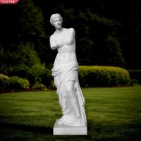 China Custom Outdoor Lawn White Marble Statue of Aphrodite for sale