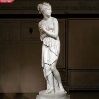 China Custom Outdoor Lawn White Marble Statue of Aphrodite for sale