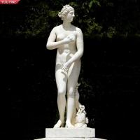 China Custom Outdoor Lawn White Marble Statue of Aphrodite for sale