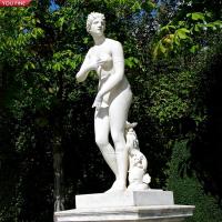 China Custom Outdoor Lawn White Marble Statue of Aphrodite for sale