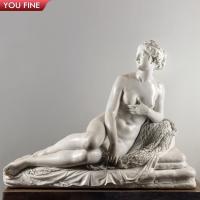 China Custom Outdoor Lawn White Marble Statue of Aphrodite for sale