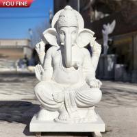 China Classic Hand Carved Geneisha Hindu God Statue Marble for sale