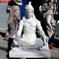 China Exquisite Temple Hand Carved White Marble Ganesha Sculpture for sale