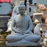 China Outdoor Garden Decoration White Marble Buddha Statue for sale