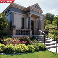 China Outdoor Large Luxurious American Big Size Granite Family Mausoleum with Bronze Horse Statue for sale