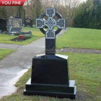 China Hand Carved Marble Memorial Black Tombstones and Monuments for Sale for sale