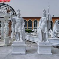 China Life Size White Marble Roman Solier Statue for Sale for sale