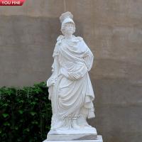 China Life Size White Marble Roman Solier Statue for Sale for sale