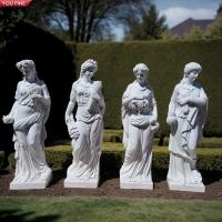 China Life Size Natural White 4 Seasons Marble Statues for sale