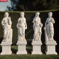 China Life Size Natural White 4 Seasons Marble Statues for sale