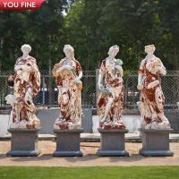 China Life Size Natural Stone Garden Sculpture Four Season Goddess Marble Statue for sale