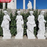 China Custom Life Size Immaculate Marble Sculpture Four Season Statue for sale