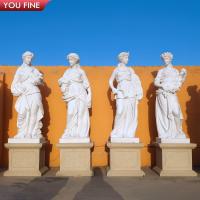 China Custom Life Size Immaculate Marble Sculpture Four Season Statue for sale