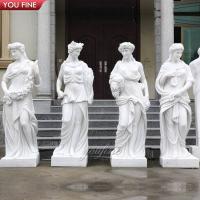 China Decor Marble Four Season Custom Realsize Human Figure Sculpture for sale