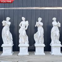 China Decor Marble Four Season Custom Realsize Human Figure Sculpture for sale