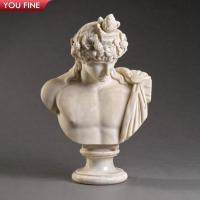 China Custom Marble David Bust Sculpture Western Design Style Statue for sale