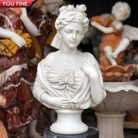 China Manor Ornament Custom Antique Famous Marble Figure Bust Statue for sale