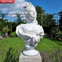 China Manor Ornament Custom Antique Famous Marble Figure Bust Statue for sale