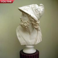 China Classic European Style Marble Roman Soldier Bust Sculpture for Sale for sale