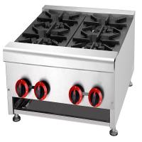 China 30kW Industrial Table Type Gas Cooker Stove with 4 Burner LPG2800Pa for sale