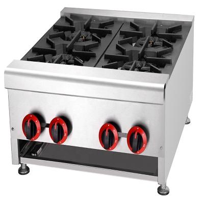 China 30kW Industrial Table Type Gas Cooker Stove with 4 Burner LPG2800Pa for sale