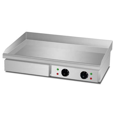 China Dual Temperature Control Knobs Electric Flat Plate Griddle for Restaurant Kitchen for sale
