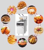 China 18kW Stainless Steel 28L Single Tank Basket Fryers for Commercial Kitchen Equipment for sale