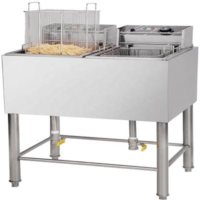 China Electric Industria Fryer with Lifting Handle and 660x600x1010mm Outside Dimension for sale