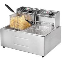 China Food Shop Industrial Electric Oil Deep Frying Machine Fryer for French Fries for sale