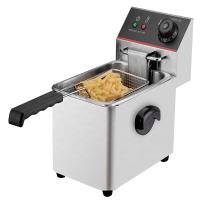 China Single Electric Potato Fryer with 220V-240V Voltage and Convenient Size 215*380*310mm for sale