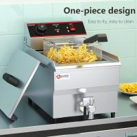 China Electric Fryer Machine with Stainless Steel Construction 310*570*390mm Packaging Size for sale