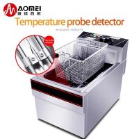 China 12kg Capacity Commercial Electric Deep French Fries Fryers with Single Tank for sale