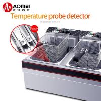 China 660x565x420mm Durable Stainless Steel Electric Chips Deep Frying Machine with Thicken Basket for sale