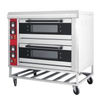 China Easy Operation Stainless Steel Three Layer Electric Pizza Oven Bakery Machines Advantage for sale