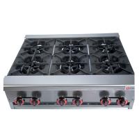 China Video Technical Support High Productivity Commercial Portable Gas Stove with 6 Burners for sale