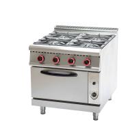 China Portable Gas Range Cooker with 4 Burner Stove and Multifunctional Stainless Steel Oven for sale