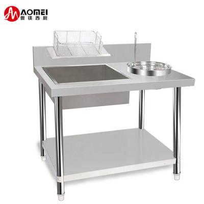 China 800/1000x700x800mm Commercial Kitchen Breading Table for Fast and Hassle-free Wrapping for sale