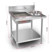 China 800/1000x700x800mm Commercial Kitchen Breading Table for Fast and Hassle-free Wrapping for sale