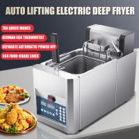 China Multipurpose 8L Digital Electric Deep Fryer with Stainless Steel Body and Rapid Heating for sale