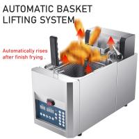 China High Safety Level Stainless Steel Commercial Deep Fryer with Automatic Basket Lift-Up for sale