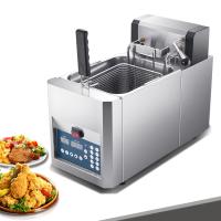 China High Safety Level Stainless Steel Commercial Deep Fryer with Automatic Basket Lift-Up for sale